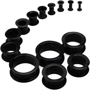 Accessories | Ear Stretching Kit Silicone Gauges Tunnels Set 228 Pcs ...